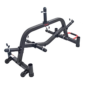 Sunny Health & Fitness Multi-Weight Plate and Barbell Rack Storage Stand - SF-XF9938, Black