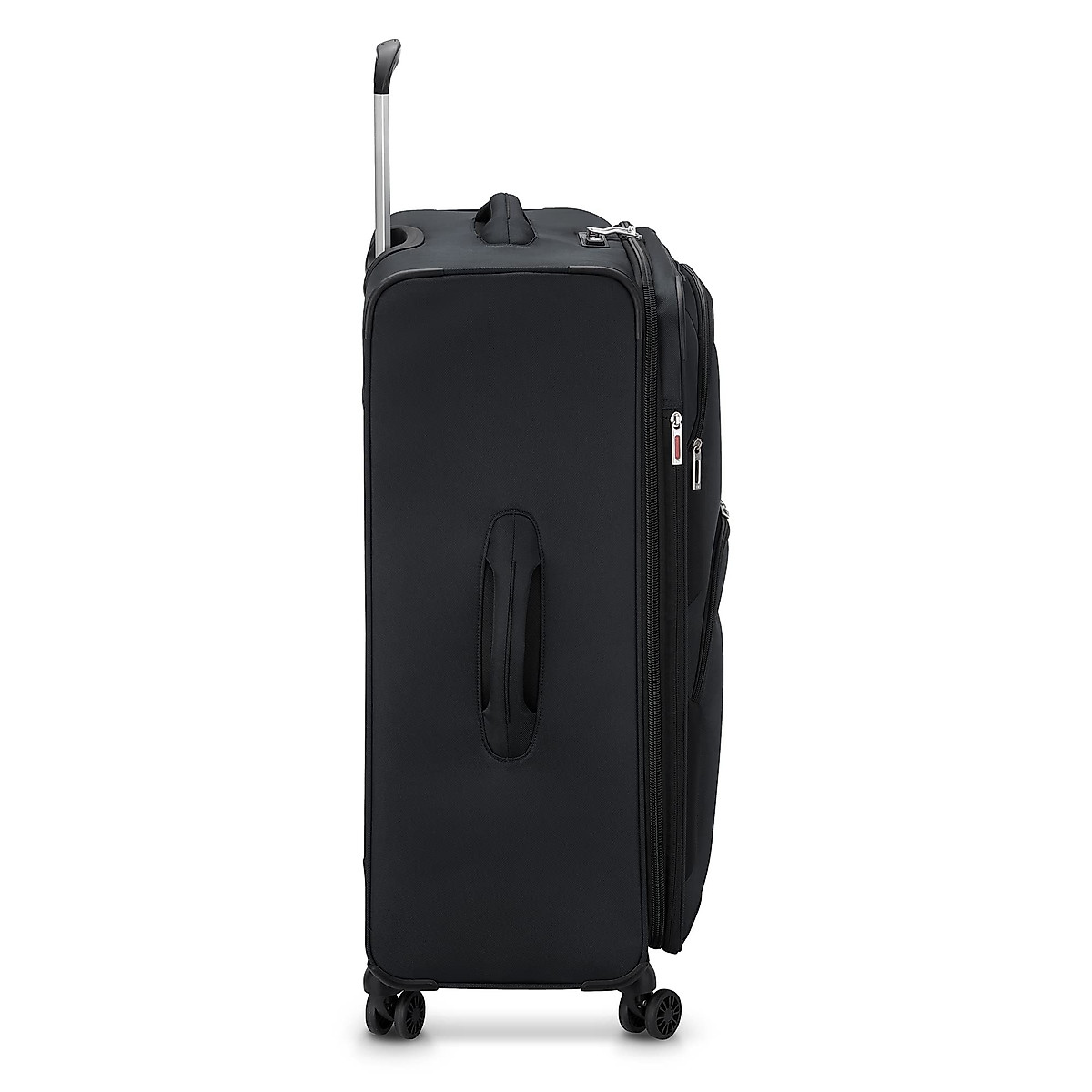 DELSEY PARIS Sky Max 2.0 Softside Expandable Luggage with Spinner Wheels, Black, Checked-Large, 28 Inch
