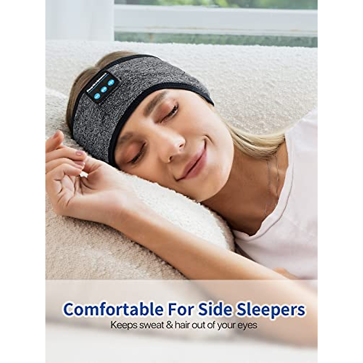 Sleep Headphones Wireless Headband Headphone, Adjustable Soft Sleeping Headphones, Birthday Gifts Christmas Stocking Stuffers for Men Women Father Husband Wife