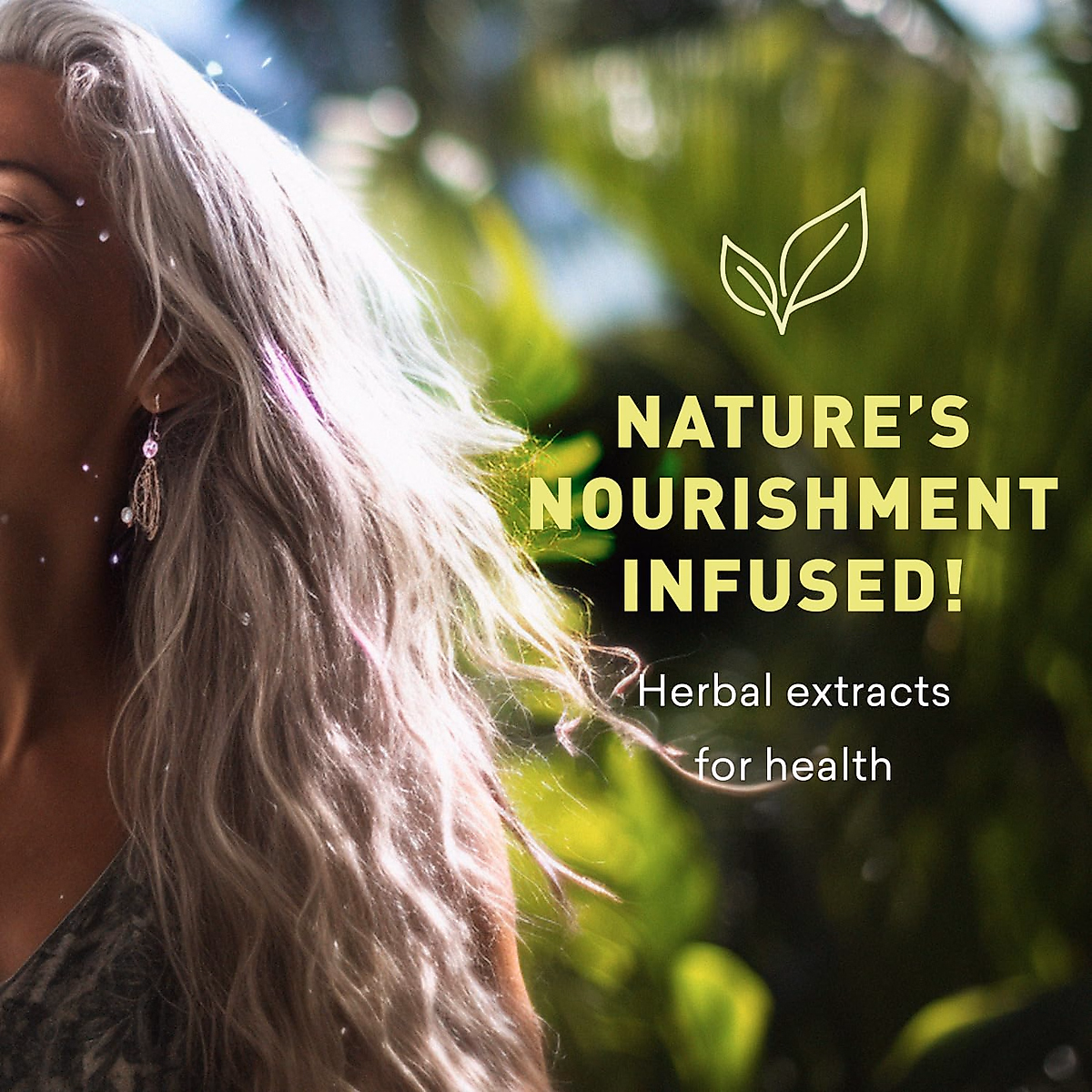 Just Nutritive Gray Hair Shampoo | Gray Hair Treatment | Just Natural Hair Care | Natural Shampoo 16 Oz