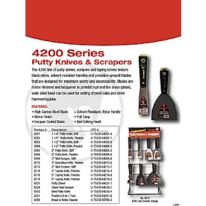 Red Devil 4204 4200 Professional Series Putty Knife 1-1/2" Flex