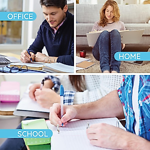 Blue Summit Supplies 3 Ring Binder Dividers with Reinforced Edge, 1/5 Cut Tabs, Letter Size, 3 Hole Punch Section Index Dividers for Binders, White, 100 Page Divider Pack