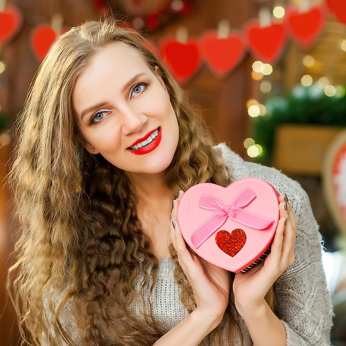 Glitter Valentine's Day Heart Stickers for Envelopes 500pcs Valentine Stickers Decorative Love Stickers Holiday Decorations Wedding Supplies