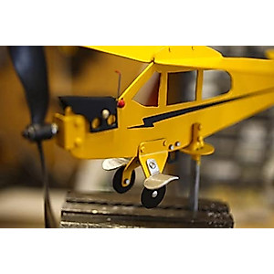 Thyggzjbs Piper J3 Cub Airplane Weathervane,3D Unique and Magical Metal Windmill Outdoor Wind Sculpture Kinetic Sculpture for Yard/Garden/Decor Decoration,Gifts for Flight Lovers