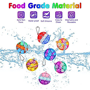 Fidget Toys Pop Party Favors for Kids 4-8 Its kids Toys Sensory Toys Fidgets Squishy Toys 30PCS Toddler Toys Stress Toys Goodie Bag Stuffers Classroom Prizes Gift Baby Toy Mini Keychain for Boys Girls