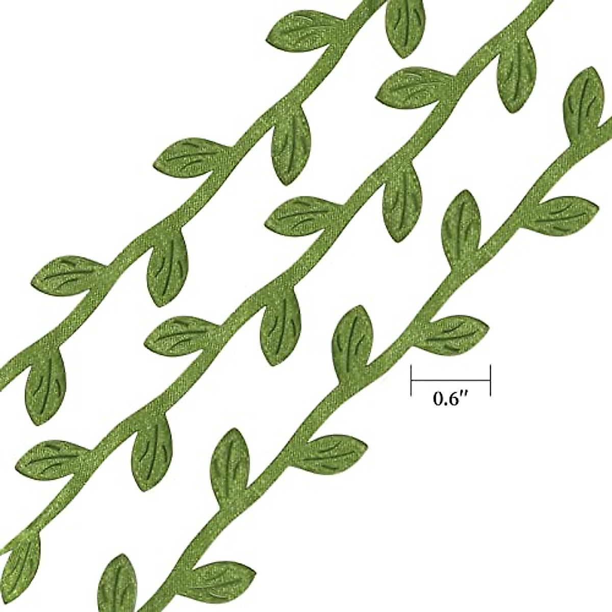 HECATY 132 Ft Leaf Ribbon, Artificial Eucalyptus Garland Vines Leaves String,Decorative Jungle Botanical Greenery for Baby Shower Home Wedding Party Balloon Wreaths DIY Craft