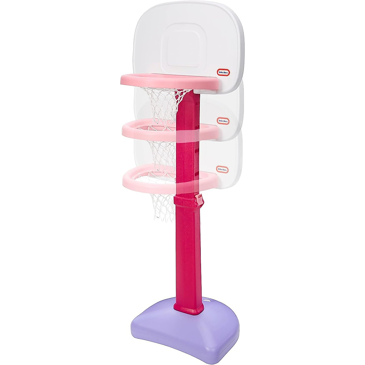 Little Tikes Easy Score Basketball Set (Pink, 3-Balls) and T-Ball Set (Pink, 5-Balls) - Bundle