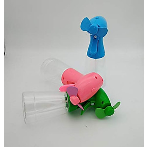SEITG Handheld Mister Fan Bottles Mini Water Misting Spray Fans for Cooling Outdoor (3 Piece Set)