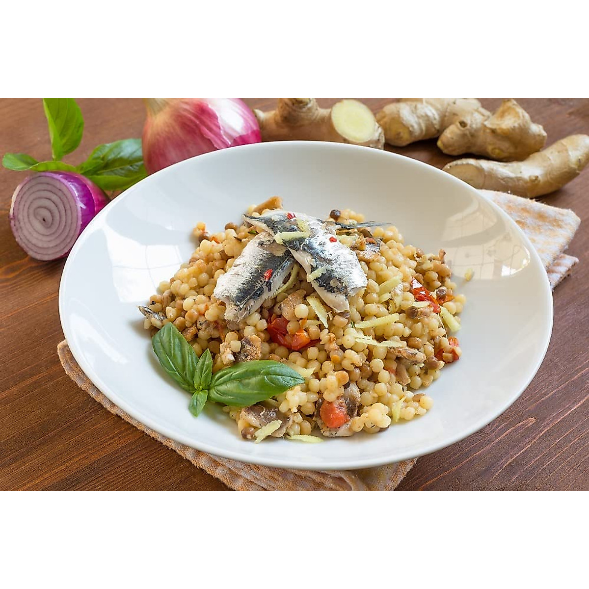 Sanniti Toasted Fregola Sarda FIne Semolina Pasta Fregula Tostata Fina, 17.6 oz