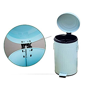 MGEM Trash Can,Garbage Bin, Retro Mailbox Form, Decorative Garbage Bin, Bar, Hotel Café, Trash Can, Kitchen, Bath, Pedal Type, Dustbin (Color : Green)