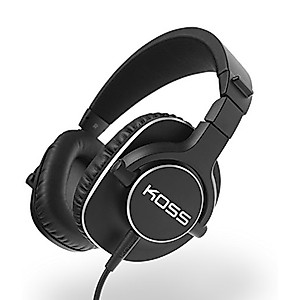 Koss Pro4S Full Size Studio Headphones, Black with Silver Trim