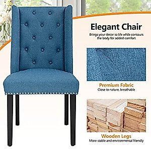 FDW Dining Chairs Set of 4 Kitchen Chairs for Living Room Dining Room Chairs Side Chair for Restaurant Home Kitchen Living Room