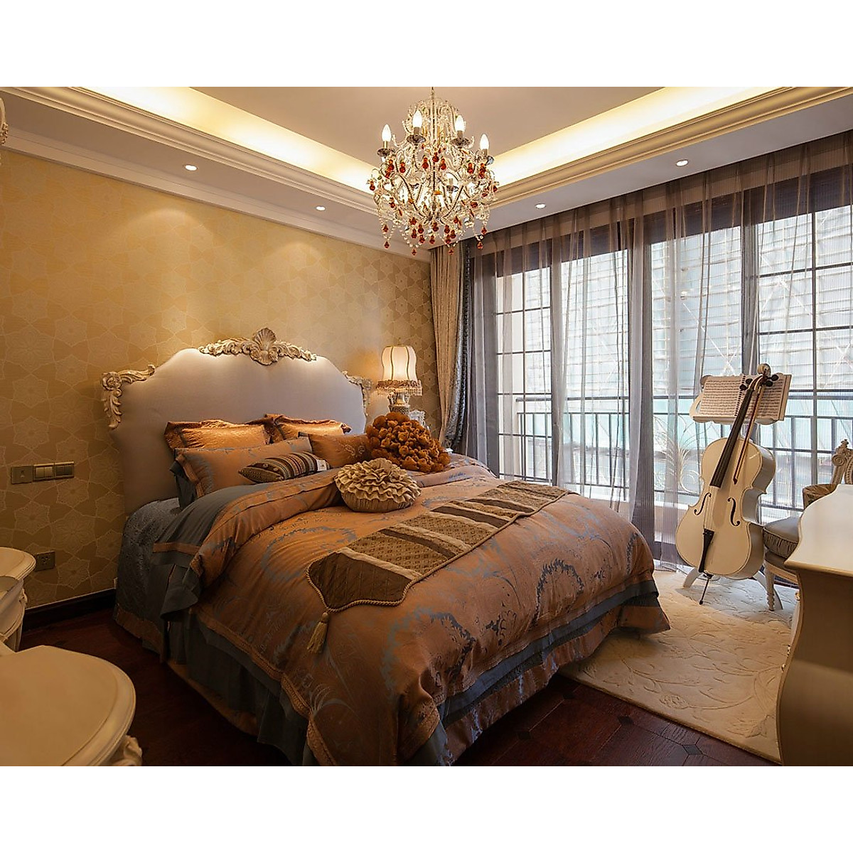 Lamsky 4-Pack 6W B22 Bayonet LED Filament Candle Light Bulb,2700K Warm White 600LM,C35 Shape Bullet Top,60W Incandescent Equivalent,Non-dimmable