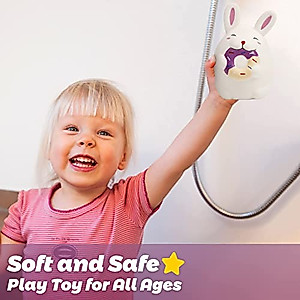 Anboor 4.7 Inches Rabbit Squishies Kawaii Soft Slow Rising Cute Scented Animal Squishys Stress Relief Kids Toys Decorative Props Easter Basket Stuffers