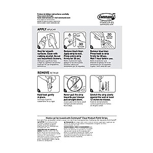 Command, Medium, Clear, Wire Toggle, 2-Hooks (17065CLR-ES), 2 Count