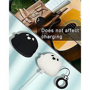2 Packs Cute Luminous Ghost Face for AirPods Pro 2nd Generation Case Cover 2022 Released Silicone Accessories Set Kit for AirPods Pro 2 Gen Charging Case, Cartoon 3D Funny for AirPods Pro 2 Case