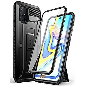 SUPCASE Unicorn Beetle Pro Series Designed for Samsung Galaxy A71 5G Case[Not for A71 5G UW Verizon], Full-Body Rugged Holster & Kickstand Case with Built-in Screen Protector (Black)