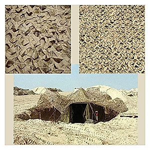 Outdoor Camouflage Net, Sunscreen Camo Netting, for Military, Hunting, Garden, Pergola, Patio, Party Decoration, Shade Netting, Car Cover, Camouflage Netting - Dark Brown (Size : 5x5m)