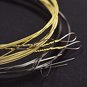 Mandolin Strings 3 Full Sets Stainless Steel Core Bronze Wound & 1PC 3 in 1 Restringing Tool including String Winder String Cutter Pin Puller & 1PC Capo & 10PCS Picks