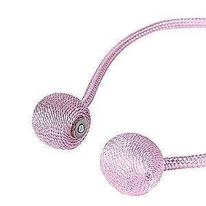 BalsaCircle 2 Pink Magnetic Tie Backs Metal Window Curtains Holdbacks - Wedding Reception Party Home Window Decorations Supplies
