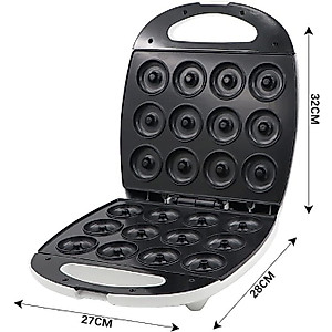 Mini Donut Maker Machine, 1400W Nonstick Electric Doughnut Baker Machine for Home Bakery Dessert Shop Mall Dessert Shop