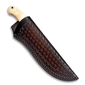 Custom Leather Sheath Tooled Leather Sheath/Hunting Knife Sheath Universal Leather Knife Sheath Sheath Fit up to 8.0" Blade 100% Real Laether/Hercules Knives