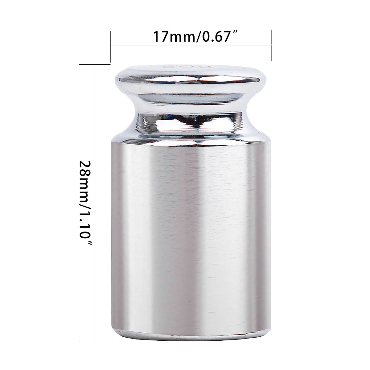 TEXALAN(R) M2 Chrome Scale Calibration Weight for School Lab Factory (50G)