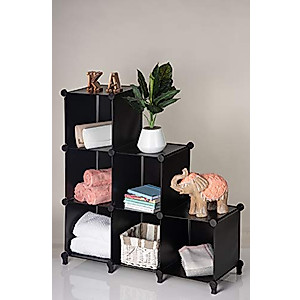 Premium Compartments Cube Storage Shelf 6 Cubes Light Weight and Adjustable