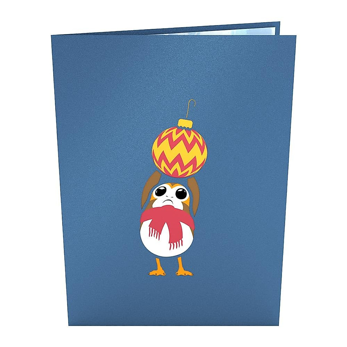 Lovepop Star Wars™ Chewie & Porgs Christmas Pop Up Card, 5x7-3D Greeting Card, Pop Up Christmas Cards, Kids Christmas Card, 3D Holiday Card, Winter Cards