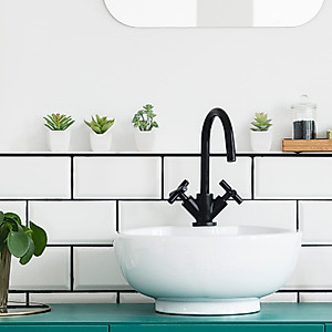 COCOBOO Artificial Succulents in Pots 4pcs Succulents Plants Artificial, Fake Succulents Small Potted Fake Plants for Desk Shelves Living Room Bedroom Kitchen Office Windowsills Decoration