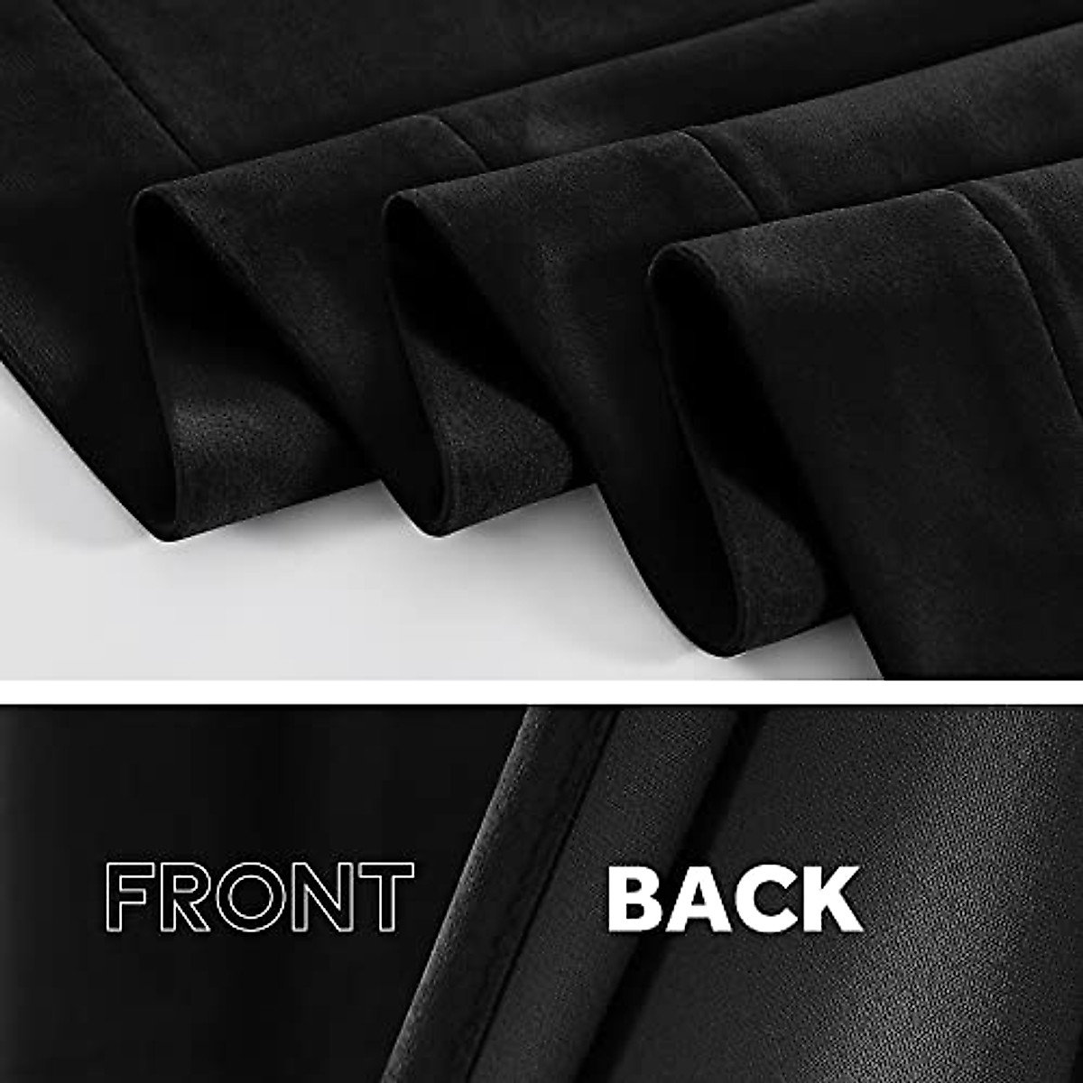 NICETOWN Black Doorway Curtain Panel Room Divider Blackout Velvet Curtains 80 Inch Grommet Drapes Thermal Insulated Energy Efficient Window Treatment for Kitchen, 1 Panel, W42 x L80 Inch