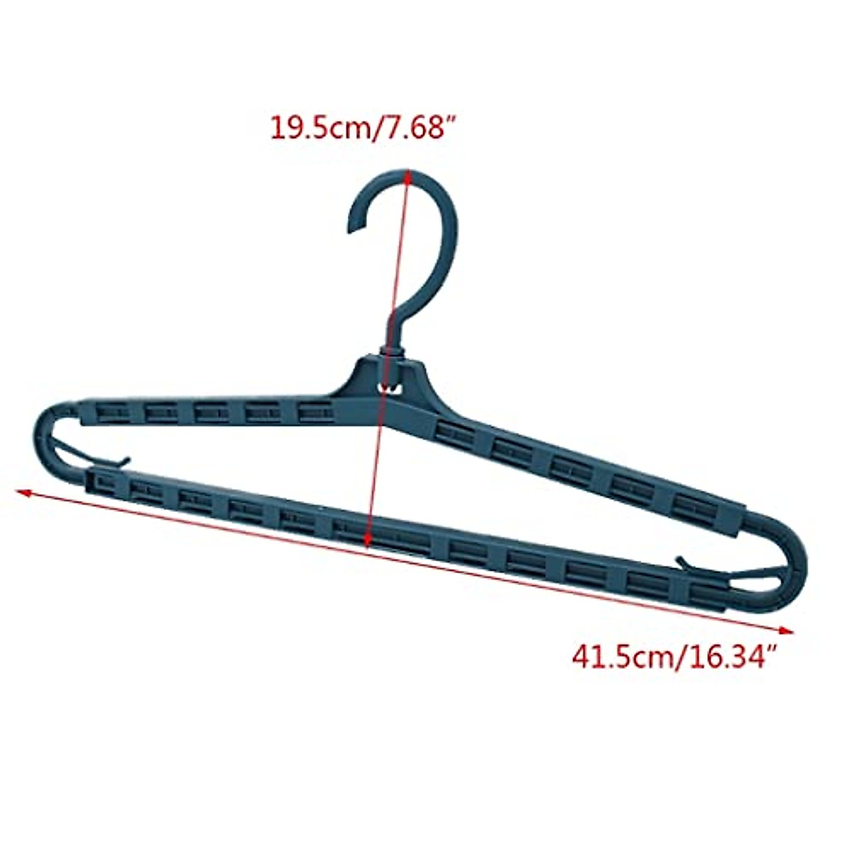 N/A Portable Plastic Display Hanger Windproof Wardrobe Coat Shirt Suit Hanger Clothes Storage Rack ( Color : White-Dinosaur Doodle4 , Size : 41.5*19.5cm )