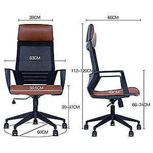 HOUKAI Executive Adjustable Office Chair, Ergonomic Computer Chair Ergonomic Backrest Swivel Chair (Color : D)