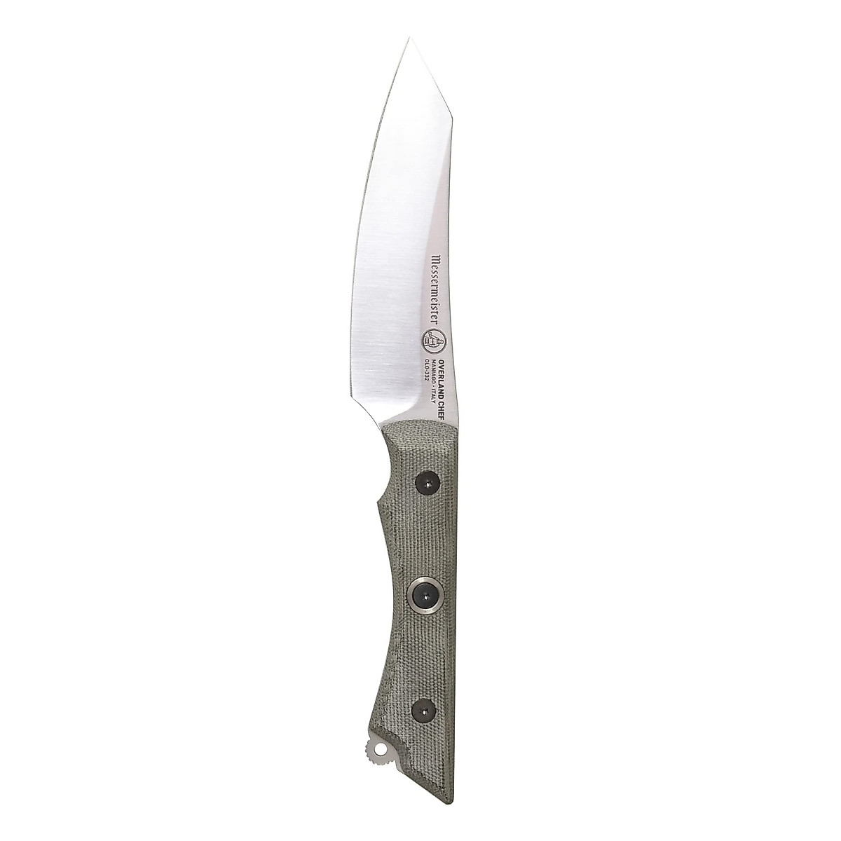 Messermeister Overland Chef 4.5” Utility Knife - Nitro Cobalt Steel, Canvas Micarta Handle & Hidden Bottle Opener