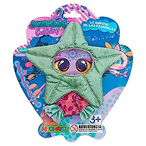 Nerlie Neonate Aquanerlie Aquamerito Clothing Wear - Shiny Polka Green & Pink Deep Sea Motiff Starfish onesie Dress and Headbanded Mask - KSI-Merito Glu Glu by Distroller