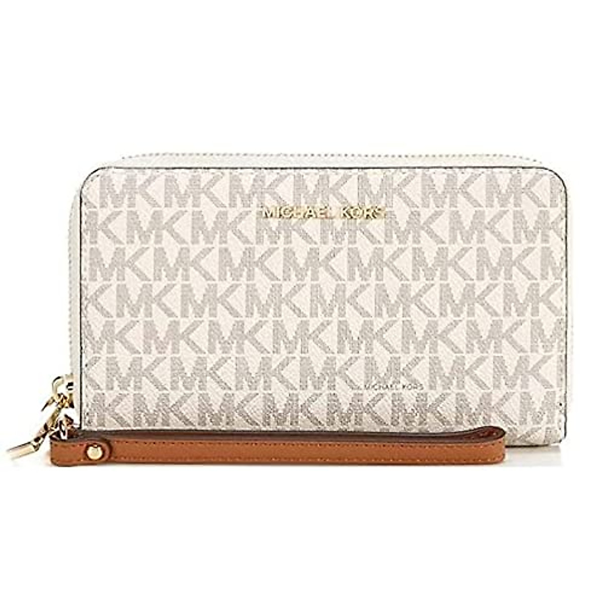 Large Logo and Leather Wristlet