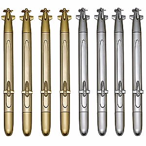 Maydahui 8PCS Submarine Ballpoint Pens Black Ink Creative Spacecraft Shape Pen for Navy Students Party