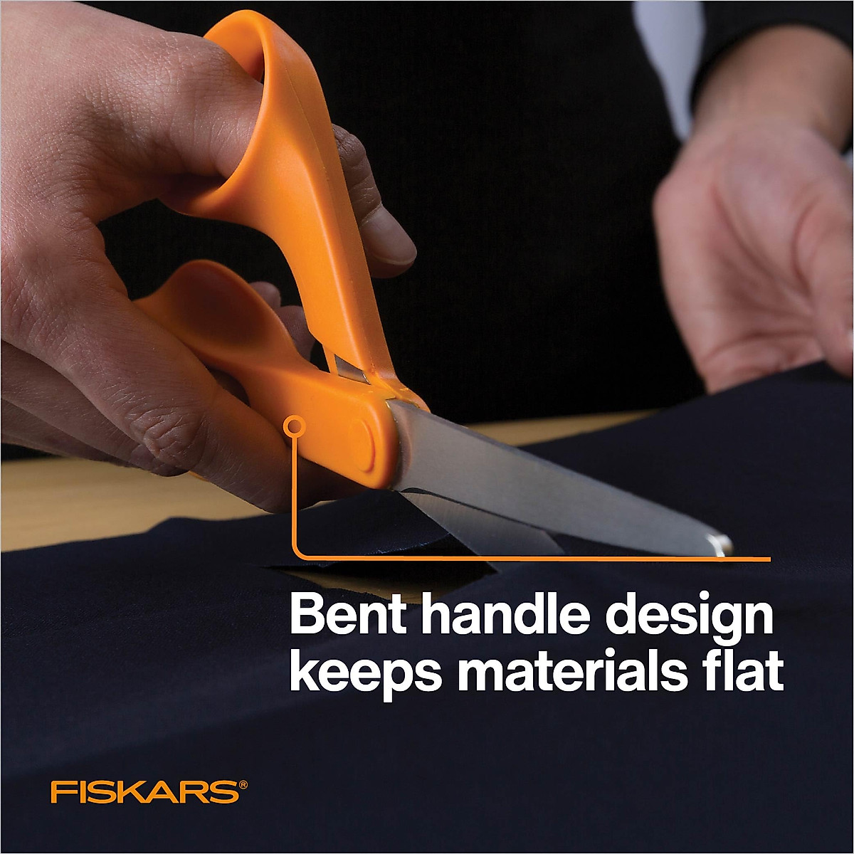 Fiskars 197060-1001 Petite Original Orange-Handled Scissors, 7 Inch, Orange