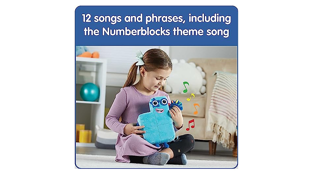 Sing-Along Numberblock Five Plush | Musical Interactive Toy