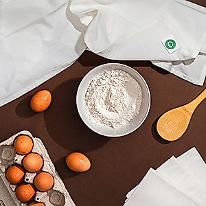 Bread Towels for Proofing Cover - 100% Organic Cotton Bread Cloth for Rising - Breathable Tea Towel for Bread Making - Unbleached Baking Towels - Bread Basket Cloth Napkin - 27"x27" (Natural - 5 Pack)