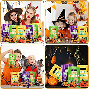 Hotop 150 Pieces Christian Pumpkin Plastic Bags Halloween Goody Bags for Sunday School Supplies Trick-or-treat Bags Church Bags Religious Halloween Party Decor