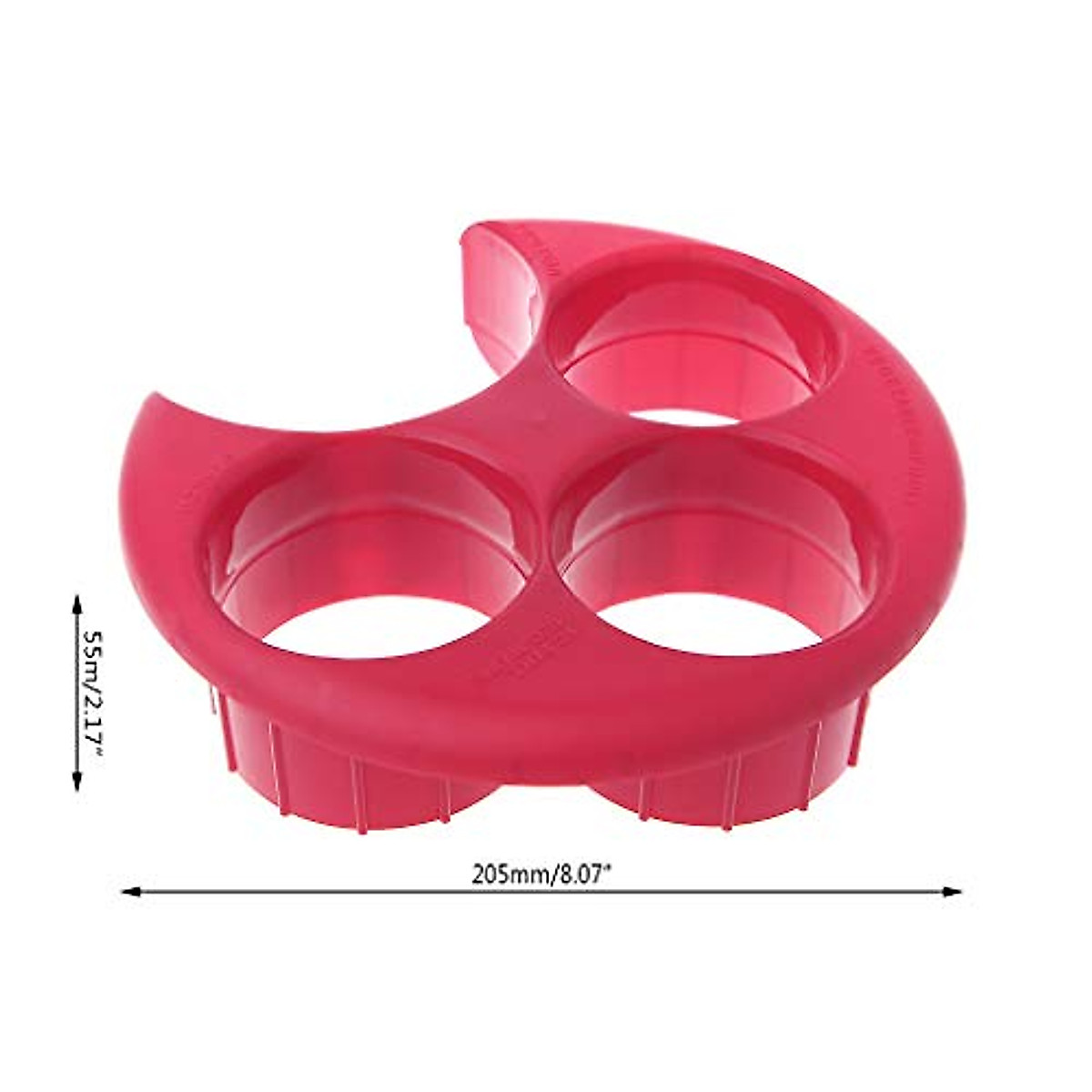 yuanhaourty Meal Measure Portion Control Plates Red Weight Loss Diet Tools