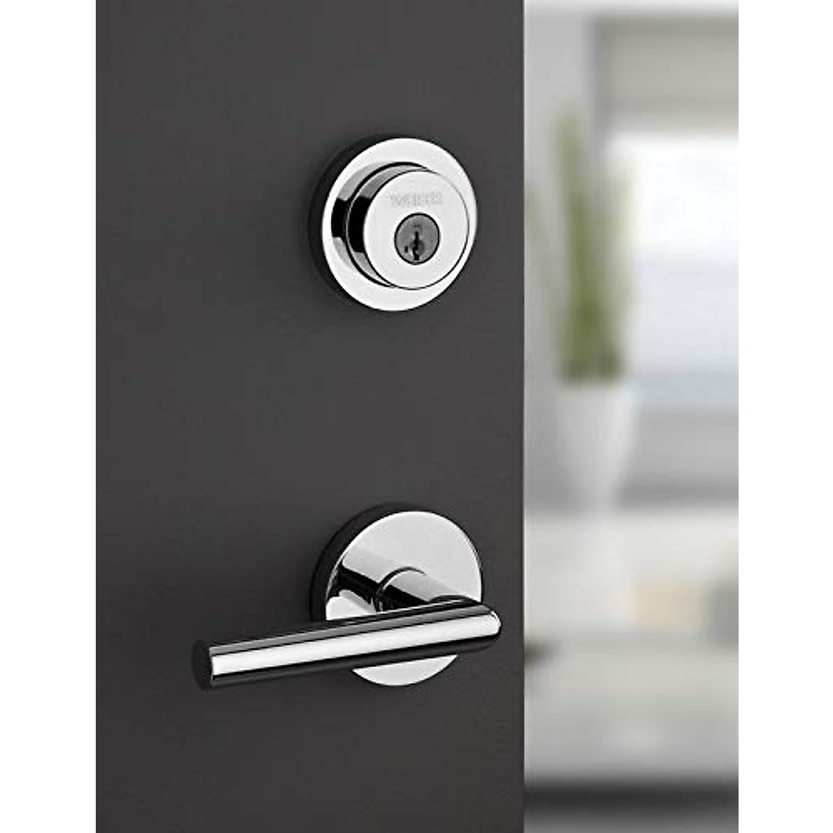 Weiser (Kwikset Hardware Family) Single Cylinder Deadbolt, Metropolitan Boutique, SmartKey, 6 Way Latch, Model SSD9471 26 SMT RDT B 6LS2R2
