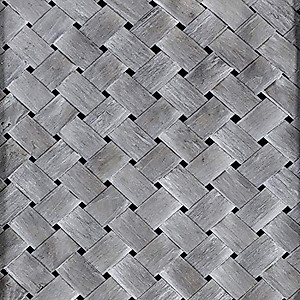 MyGift Vintage Gray Woven 3 Panel Room Divider Screen with Wooden Frame, Privacy Folding Screen Room Divider
