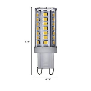 Satco S11234 5W/LED/G9/830/CL/120V/DIM – 5 Watt JCD LED; G9 Base; Clear Finish; 3000K; Soft White; 120 Volt; T4 Shape; 40W HID Equivalent; 2.13" MOL; Dimmable for Various Lighting Applications