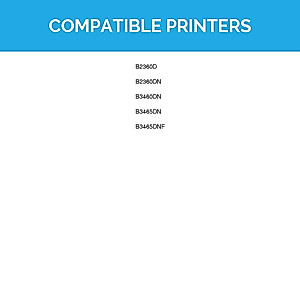 LD Products Compatible Toner Cartridge Replacement for Dell 331-9803 RGCN6 (Black) for use in Dell Laser: B2360d, B2360dn, B3460dn, B3465dn & B3465dnf