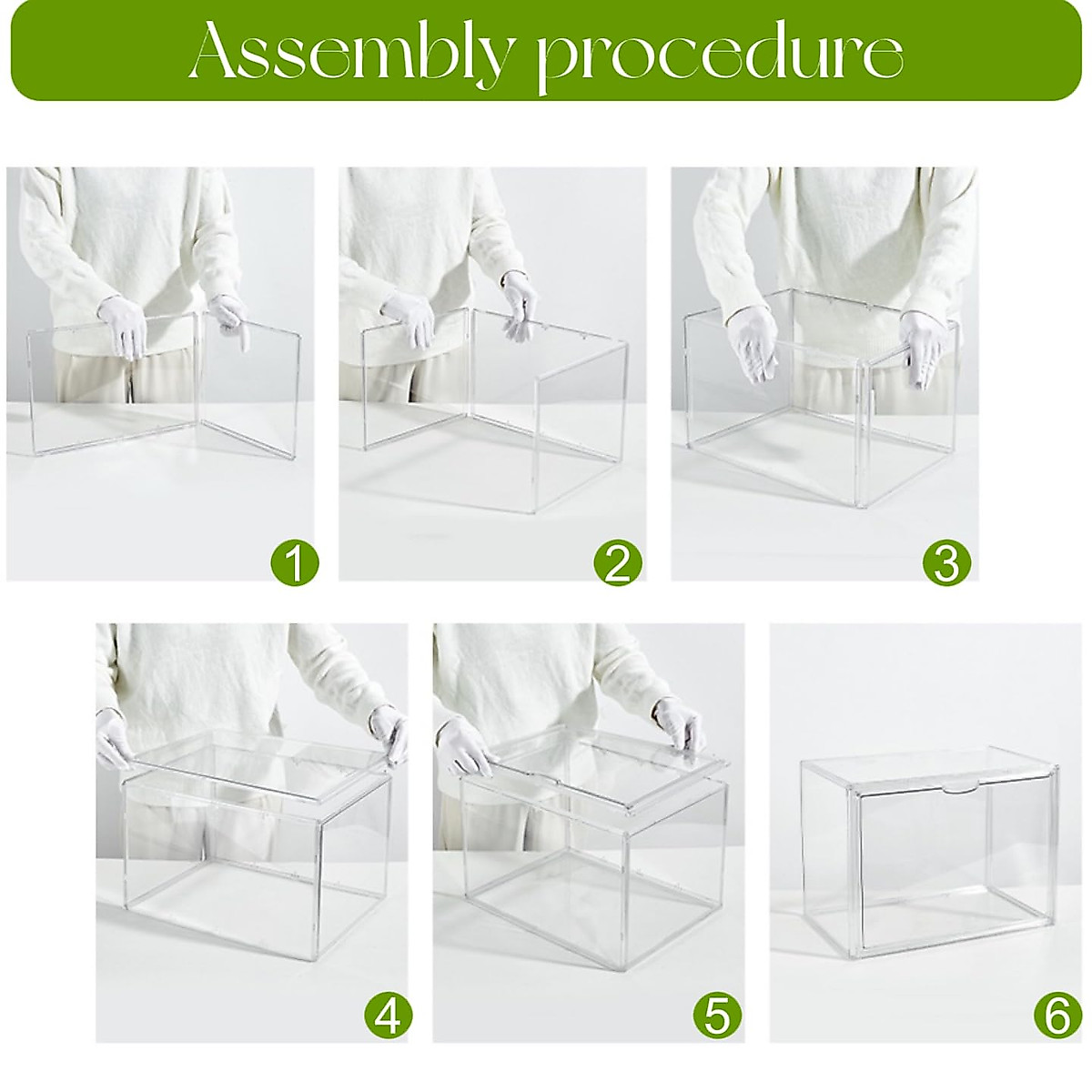 ZLLZUU Super Large Boot Storage Boxes Clear Stackable Storage Bins, XX-Large Shoe Box Organizers with Magnetic Lids, Big Acrylic Display Case an Adjustable Divider