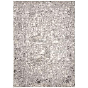 SAFAVIEH Meadow Collection 5'3" x 7'6" TaupeGrey MDW184E Modern Abstract Area Rug