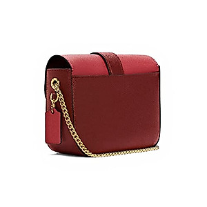 COACH Womens Gemma Crossbody In Colorblock With Butterfly Buckle Strawberry Haze/Cranberry