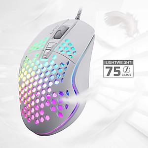 LTC Circle Pit HM-001 RGB Gaming Mouse & LTC NB681 Nimbleback RGB Wired 65% Hot-Swappable Mechanical Keyboard（Red Switch） Bundle